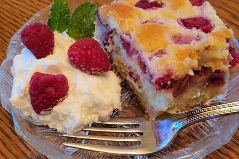 Raspberry Olive Oil Cake – The Olive Groove