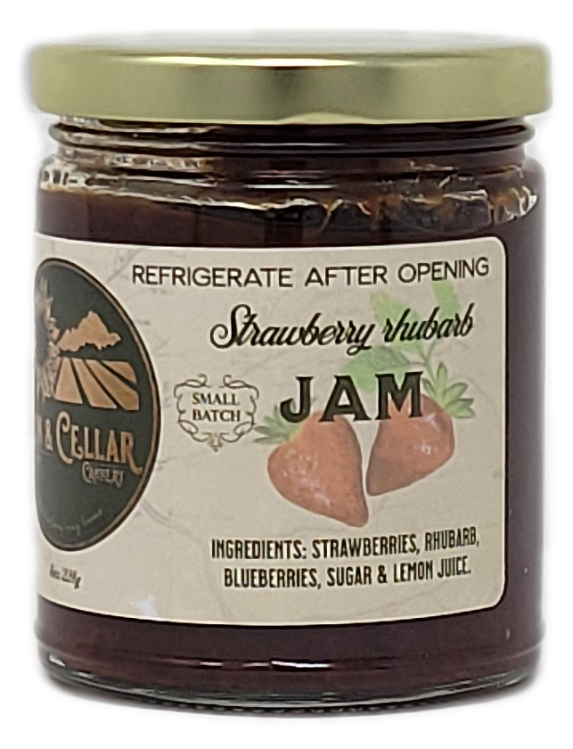 Strawberry Rhubarb Jam – The Olive Groove